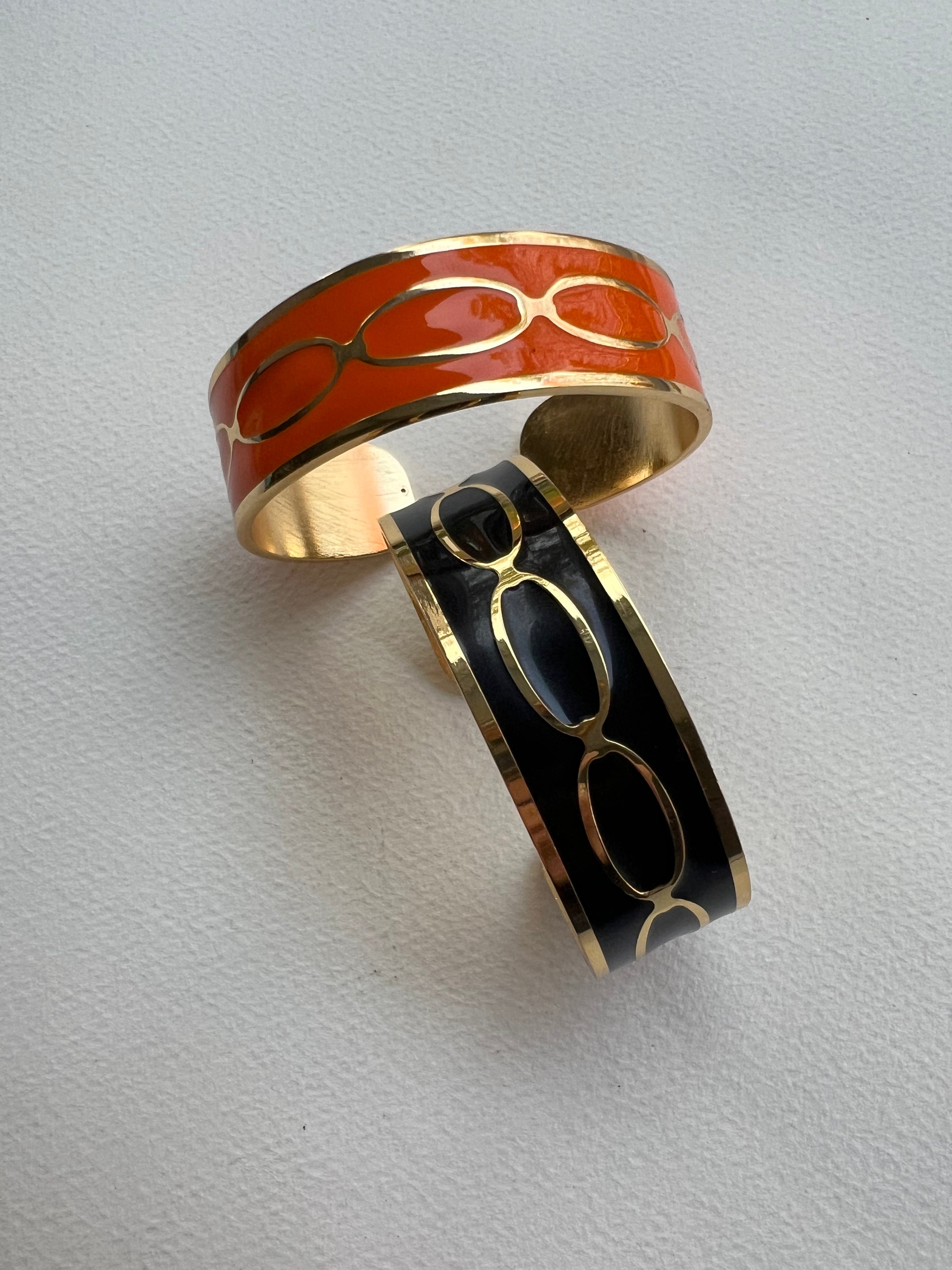Enamel + Gold Cuff | Knot – QUEEN & GRACE